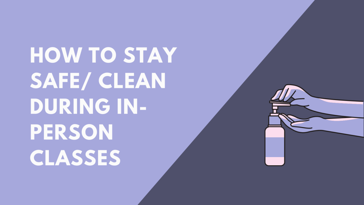 how to stay safe/clean during in- person classes | Peak Student Media