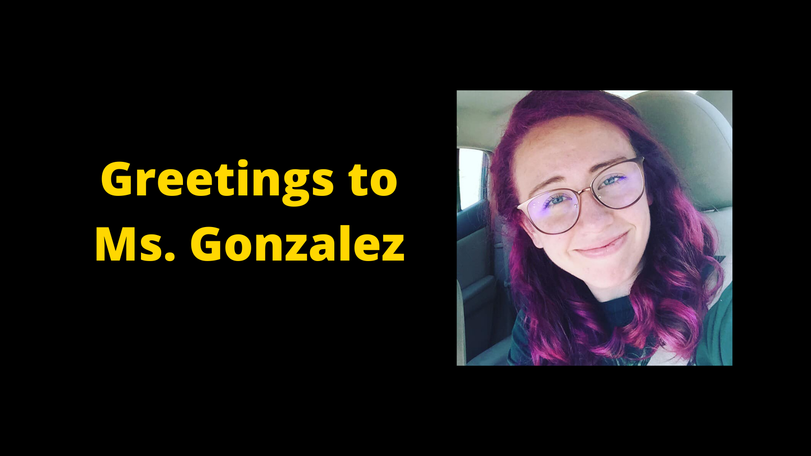 Greetings to Ms. Gonzalez | Peak Student Media